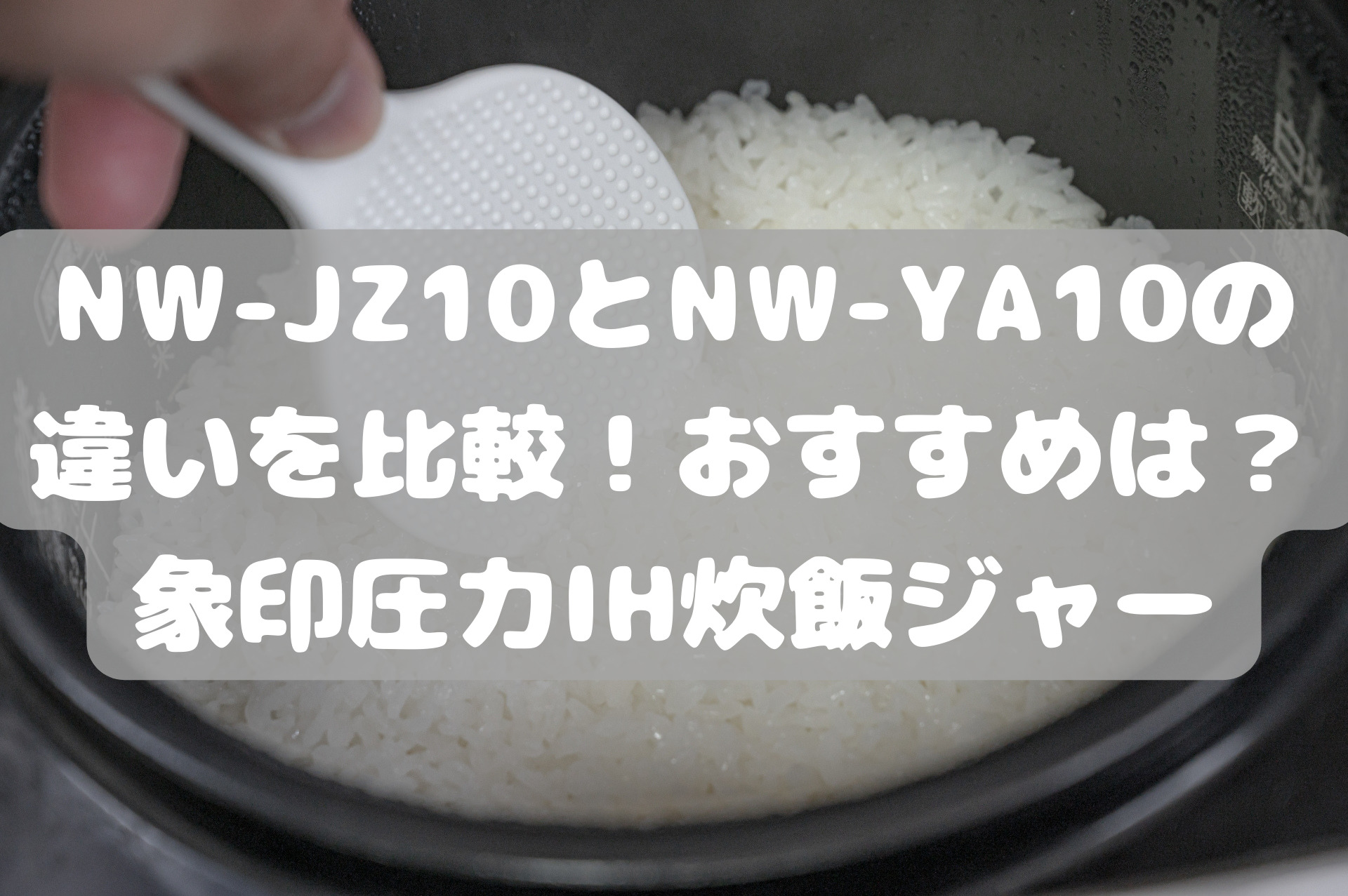 NW-JZ10とNW-YA10の違いを比較！おすすめは？象印圧力IH炊飯ジャー | 人気家電ウォッチング