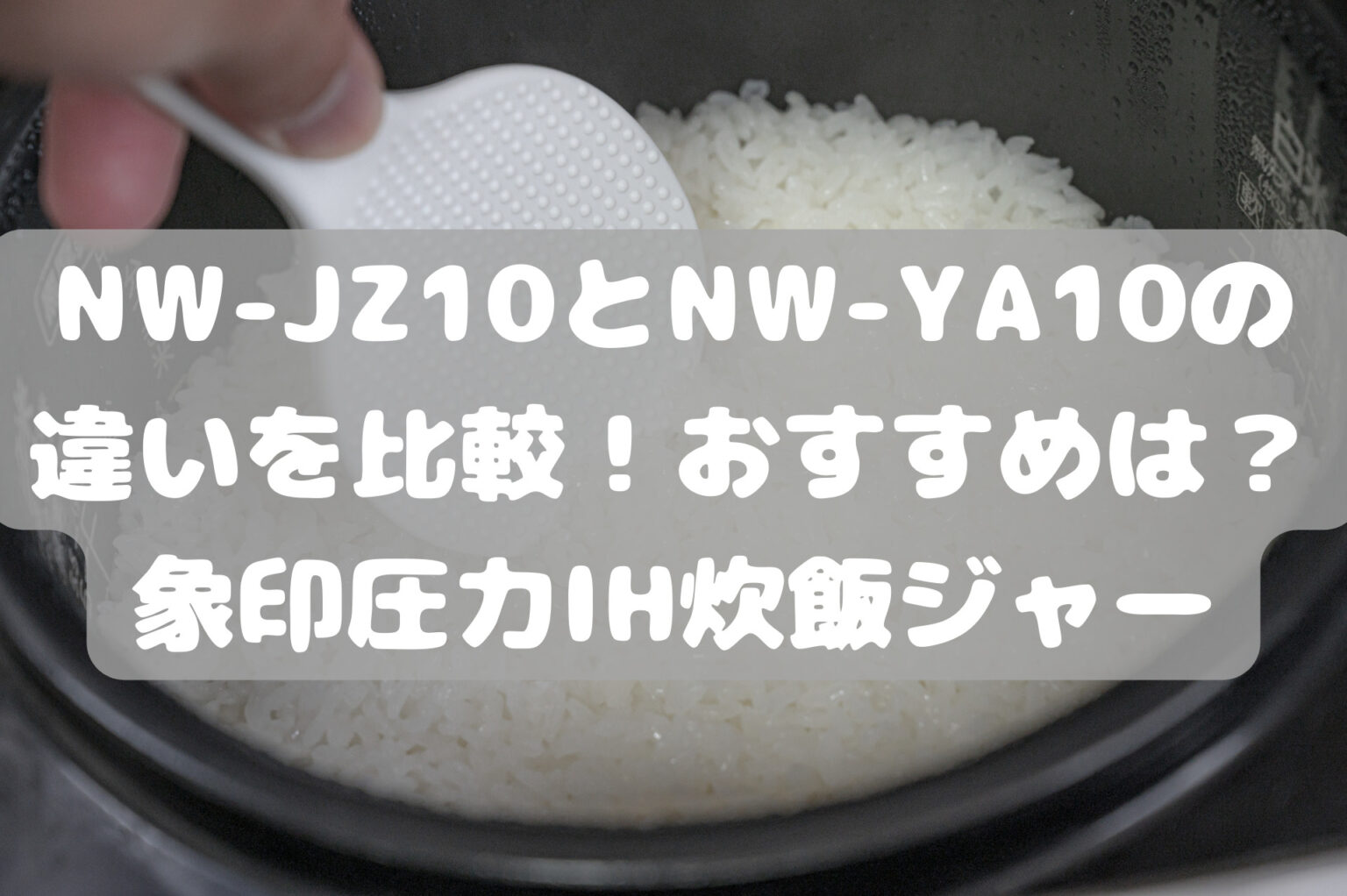 NW-JZ10とNW-YA10の違いを比較！おすすめは？象印圧力IH炊飯ジャー | 人気家電ウォッチング